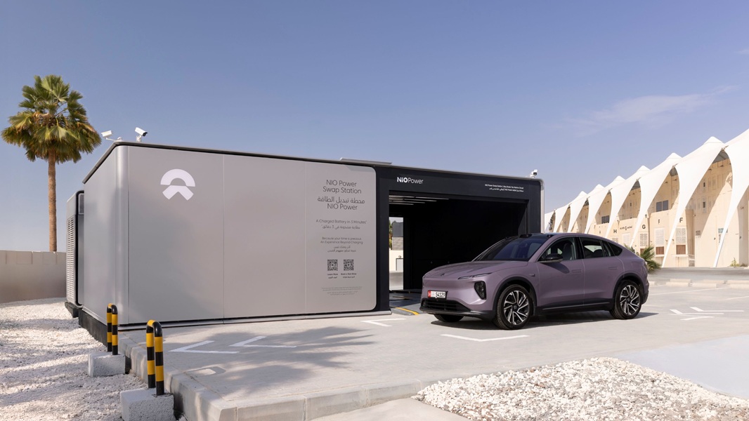 NIO slashes EV charging time in the UAE with 3-Minute Battery Swaps ...